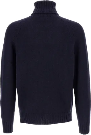 Maryya Wool Blend Turtleneck Sweater - Navy