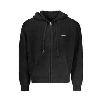 Guess Lange Amnic Strickjacke mit Kapuze - - Sweatshirts & Hoodies - Herren - Schwarzk - 2XL