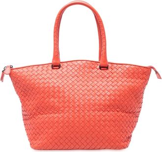 Bottega Veneta Shopper - Nappa Intrecciato Zip Tote - Gr. unisize - in Rot - für Damen