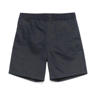 Ami Dunkelblaue Shorts mit elastischem Bund - - Shorts - Herren - Blau - S