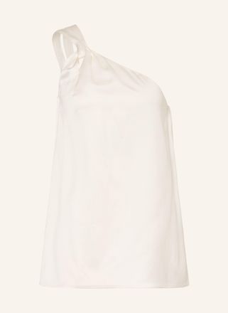 HUGO BOSS One-Shoulder-Top Bantea Aus Satin weiss