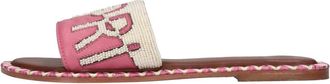 De Siena shoes Femme, Chaussures, Multicolore, Taille: 40 EU Beaded Mule with Raffia Trim