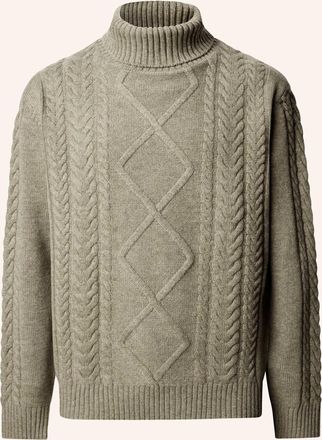 Hackett Pullover Argyle Cable Roll Nk gruen