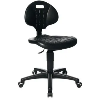Topstar Arbeitsdrehstuhl Tec 20 Rl.Polyurethanschaum schwarz