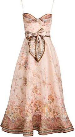 Zimmermann Robe fronc&eacute;e et volant&eacute;e Alchemy