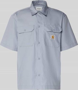 Carhartt Work in Progress Relaxed Fit Freizeithemd mit Kentkragen und Label-Detail