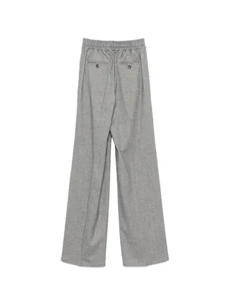 Kiton Womens Herringbone-Pattern Drawstring Trousers Aw26 W