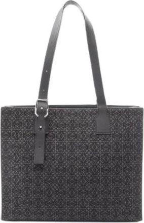 Loewe unisex, Pre-owned, Noir, Taille: ONE Size Sac fourre-tout en toile Pre-owned