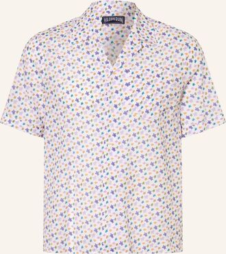 Vilebrequin Resorthemd Micro Ronde Des Tortues Slim Fit lila