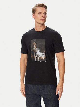 HUGO BOSS T-Shirt Daffilo 50568689 Schwarz Regular Fit