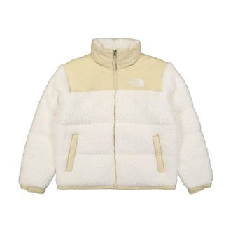 The North Face Veste Nuptse High Pile - Femme - Sport - Beige - Taille: 42 FR