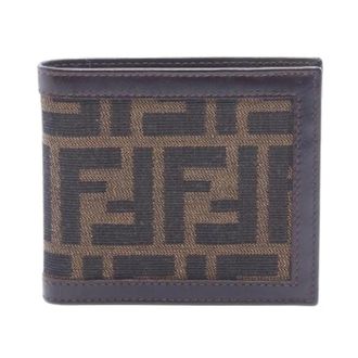 Fendi Pre-owned Zucca Canvas Leather Wallet - - Pre-owned - Damen - Braun - ONE SIZE