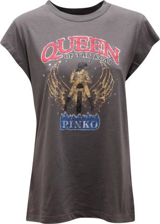 Pinko Pinko, Femme, Tops, Gris, Taille: 42 FR Maglia Marrakech Wo