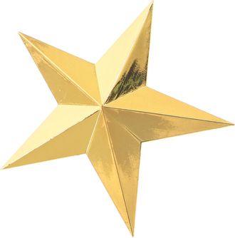 BESPORTBLE Selbstgemacht Metallstern Dekoration 5cm Gold F&uuml;nfzackiger Stern Medaille Sternanh&auml;nger f&uuml;r Wand und Wohnraumdekoration