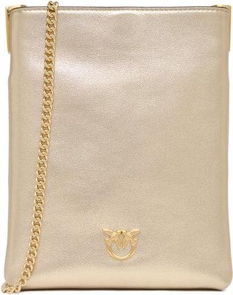 Pinko Handtasche Flat Satchel AI 25-26 PCPL 105352 A2O9 Goldfarben