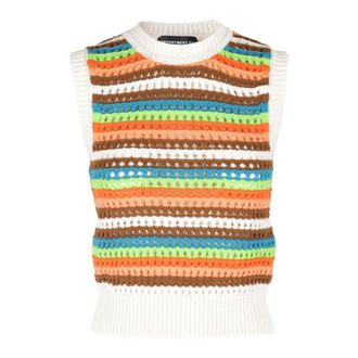 Department Five &Auml;rmellose Jacke - - Knitwear - Damen - Mehrfarbig - S