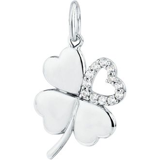 Cleor Pendentif en argent 925/1000 et zircon