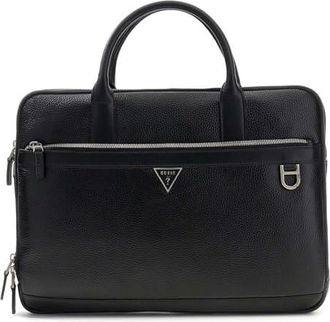 Guess Cuir serviette pour ordinateur portable Monaco Laptop Bag Black noir