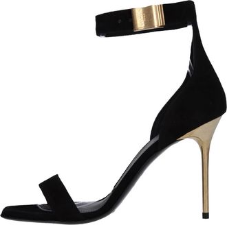 Balmain Femme, Chaussures, Noir, Taille: 41 EU Sandales en Daim
