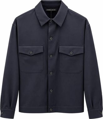 low brand Shirt Jacket aus australischer Wolle - - Jackets - Herren - Schwarzk - XL