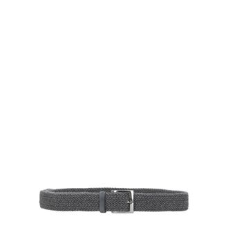 Orciani Ceinture en laine tress&eacute;e - Homme - Accessoires - Gris - Taille: 90 CM
