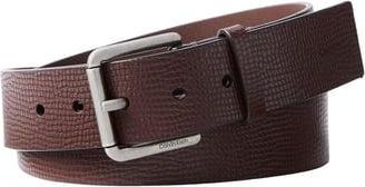 Calvin Klein Ceinture textur&eacute;e &agrave; boucle ajustable en cuir