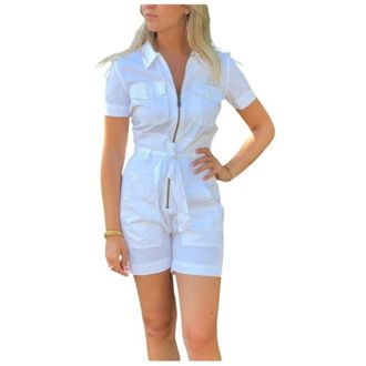Aeronautica Short Jumpsuit - - Jumpsuits & Playsuits - Damen - Wei&szlig; - XS