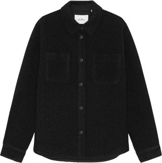 Les Deux Homme, Chemises, Noir, Taille: L Surchemise Boucl&eacute;