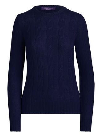 Ralph Lauren Collection pull en maille torsadée - Bleu