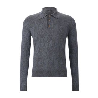 Etro Homme, Tops, Gris, Taille: 3XL Polo Chemises