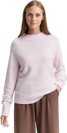 Tom Tailor Denim TOM TAILOR Denim 1049061 Pull-Over, 39154-Lilac Fog Melange, S Femme