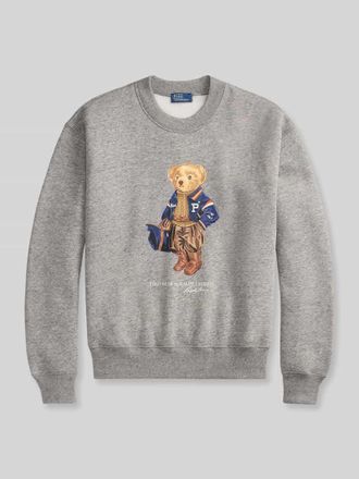 Polo Ralph Lauren Regular Fit Sweatshirt aus Baumwoll-Mix mit Polo-Bear