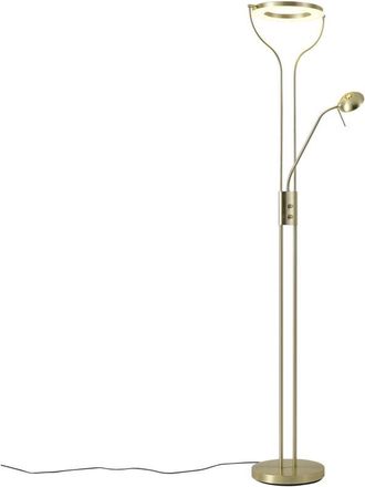 QAZQA Divo - led Dimmable Lampadaire variateur inclus - 1 lumi&egrave;re - h 1950 mm - Dor&eacute;/Laiton - Moderne - &eacute;clairage int&eacute;rieur - Salon i Chambre i Cuisine i
