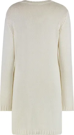 Sablyn Womens Libby Knitted Dress White Cotton