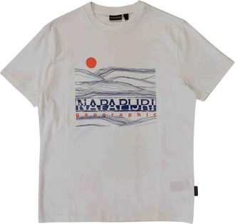 Napapijri Homme, Tops, Blanc, Taille: XL 206 T-Shirt