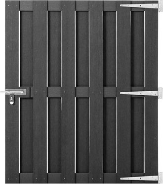 vidaXL vidaXL Gartentor WPC 100x112 cm Grau