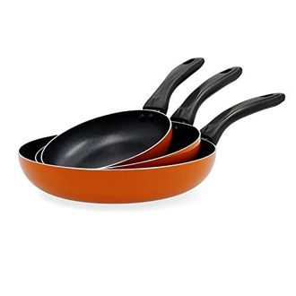 Quid Salsa Set mit 3 Pfannen, Aluminium, Bedruckt, 18/22/26 cm