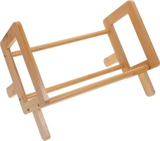 Cabilock Bambus B&uuml;cherregal Schreibtisch Organizer mit Hoher Tragkraft Robustes Verschlei&szlig;festes Tischregal f&uuml;r B&uuml;cher Zeitschriften Vinyl und B&uuml;robedarf Offen