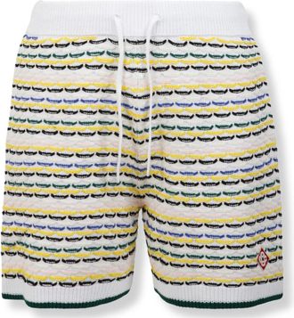 Casablanca Homme, Shorts, Multicolore, Taille: M Tuck Stitch Shorts