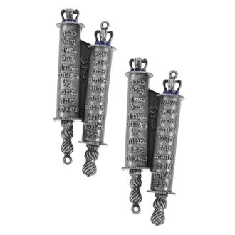 Cabilock Metall Mezuzah Türornament mit Schriftrolle Langlebige Judaica Deko Religiöses Jüdisches Haus Symbol Kompakte Stilvolles Geschenk für Jüdische Wohnkul