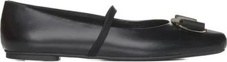 Ferragamo Femme, Chaussures, Noir, Taille: 38 1/2 EU Ballerine