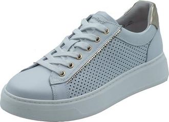 Nero Giardini E615274D Skipper Blanc Baskets pour Femme en Cuir avec Compens&eacute;e, Blanc, 41 EU