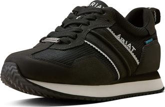 Ariat Womens Ranch Runner Waterproof Trainer Shoes in Carbon Black, B Medium Width, Size 38.5, by Ariat