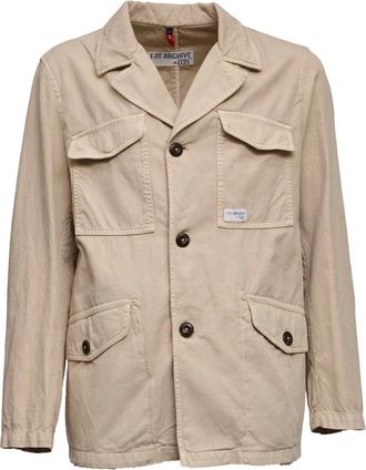 Fay Femme, Vestes, Beige, Taille: 44 FR Field Jacket
