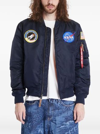 Alpha Industries veste bomber NASA MA-1 - Bleu