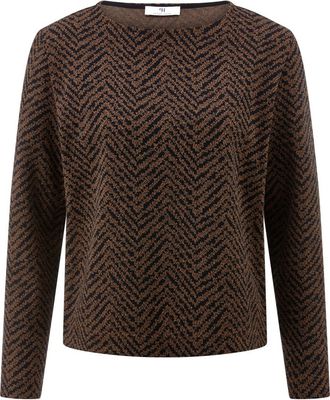 Peter Hahn Sweatshirt Rundhals-Ausschnitt Peter Hahn blau