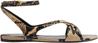 Khaite Liria Ankle Strap Flat Sandal - - Shoes - Damen - Beige - 39 EU