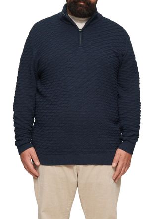 s.Oliver Strukturierter Pullover mit Half-Zip