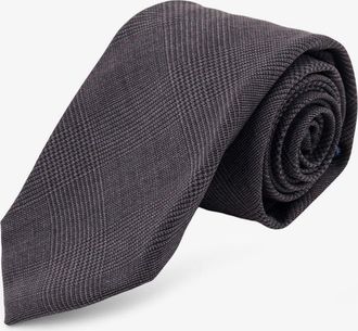 Kiton Ciro Paone Wool tie with Prince of Wales pattern - KITON CIRO PAONE - gender_Man