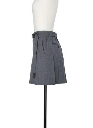 sacai Womens Short De Tailleur Suiting Gris Gray